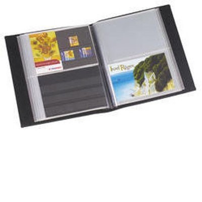 Postcard album with 50 clear pockets, blue | eBay