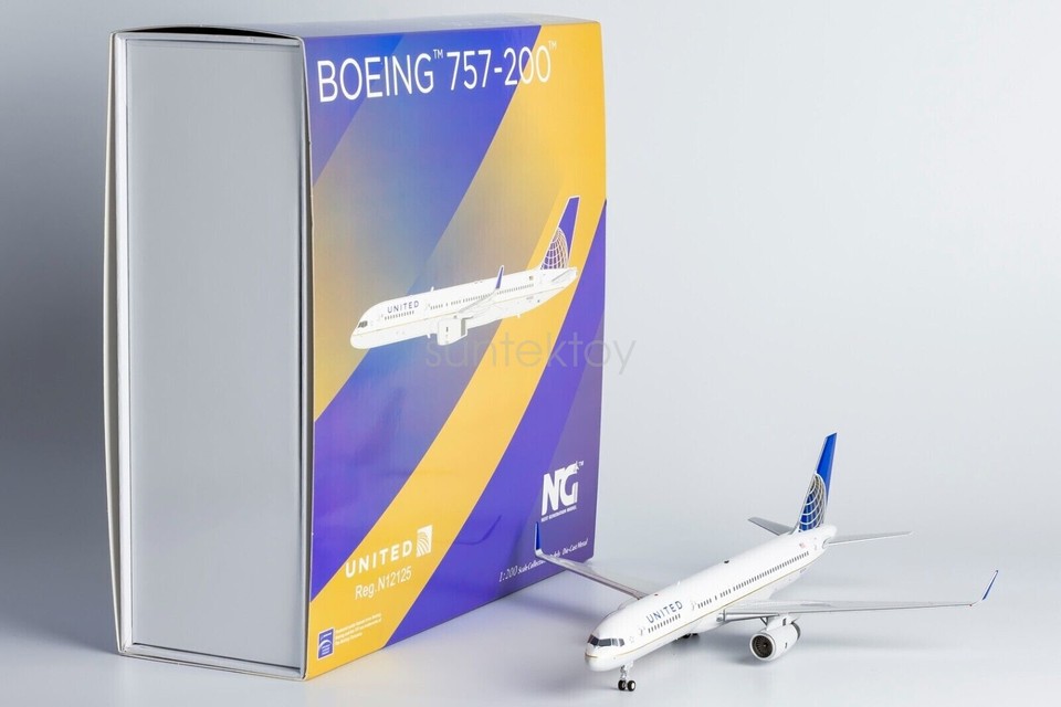 For NG Models 1:200 Scale NG42022 United Airlines B757-200 N12125 ...