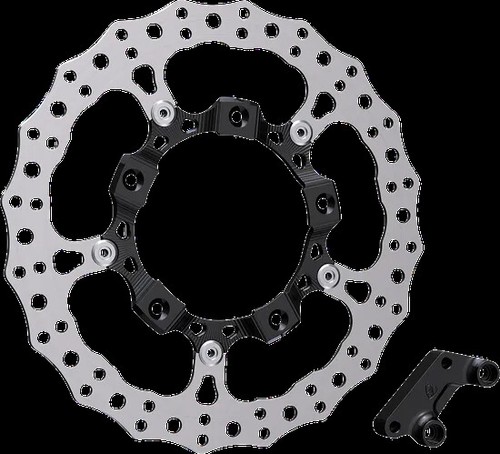 Arlen Ness Full Floating Brake Rotor Kit Black Harley Street Glide ...