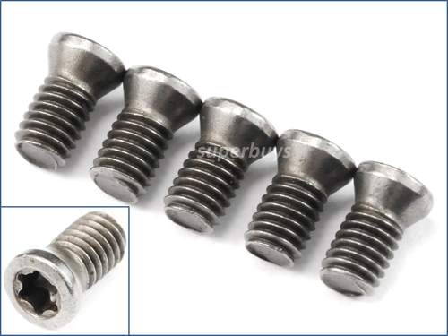 5pcs M3 x 6mm T9 Torx Screws Grade 12.9 Alloy Steel For Lathe Carbide ...
