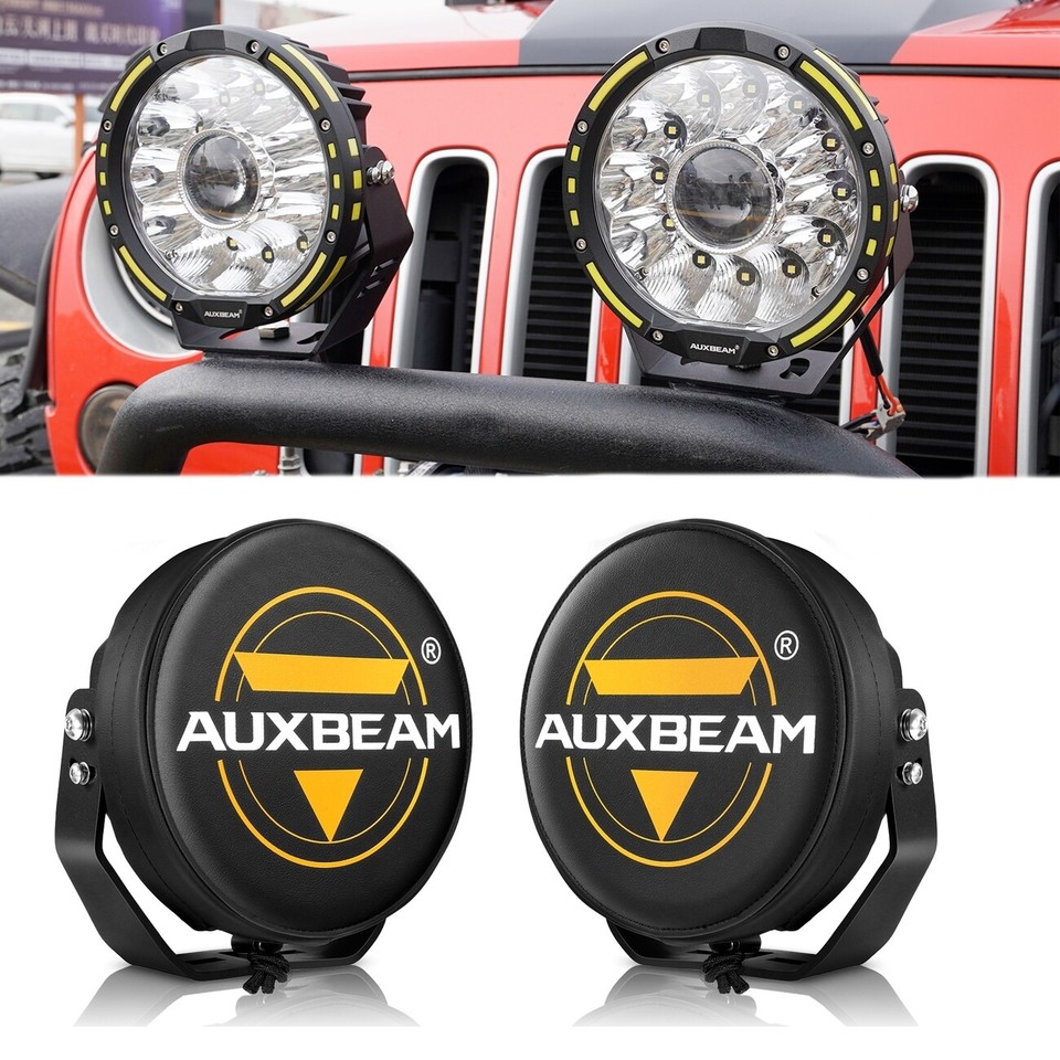 AUXBEAM 7" 33332LM LED Work Light Pods Spot Flood Combo Fog Lamp ...