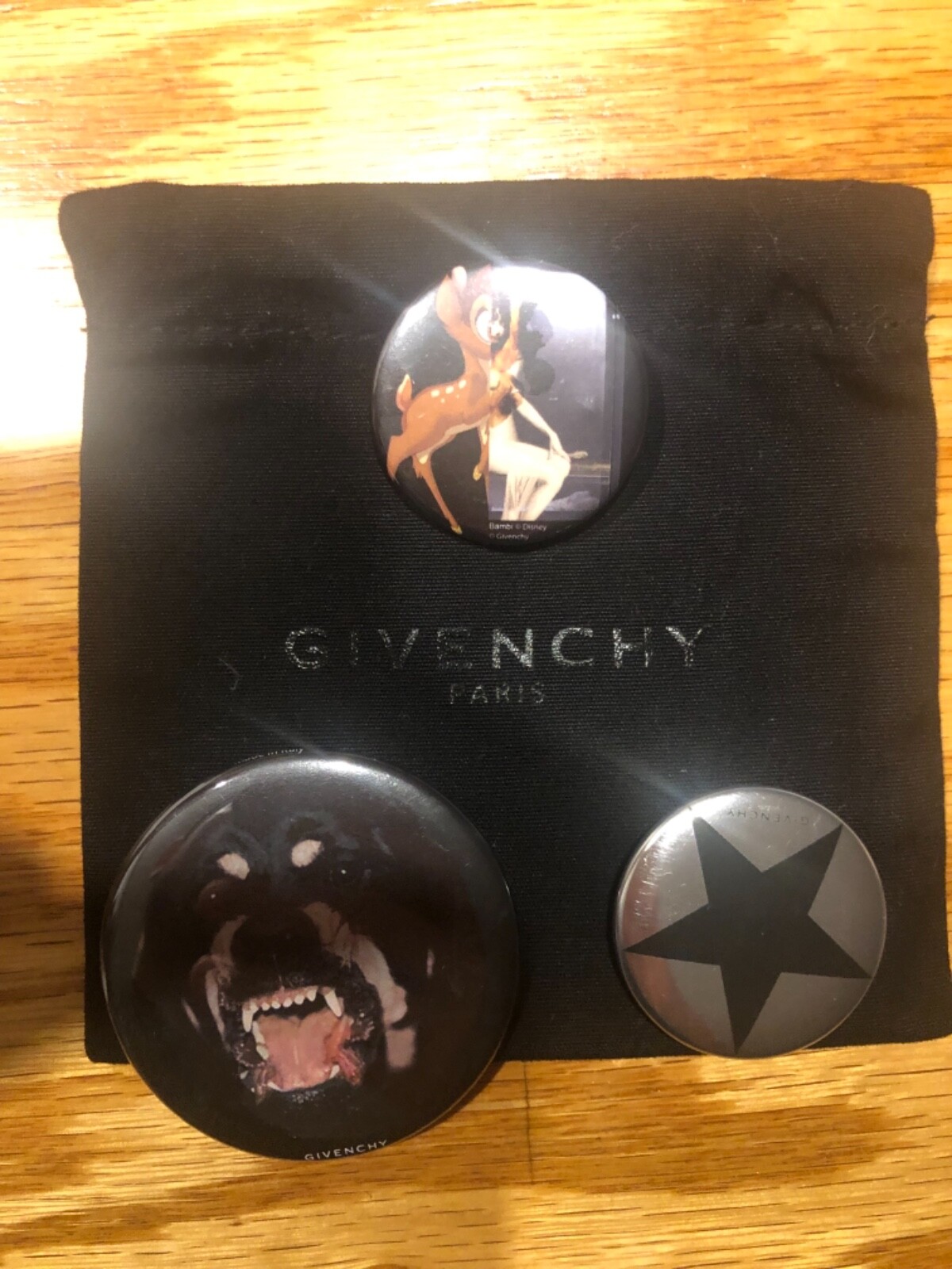 Givenchy trio of pins! Iconic logos ! Must have for a… - Gem