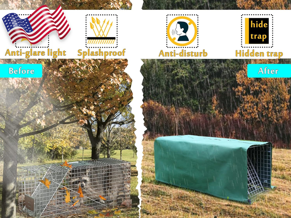 Trap Cage Cover Cage Covers For Small Animal Trap Cage Feral Cat Trap ...