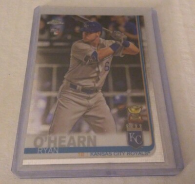 RYAN O'HEARN KANSAS CITY ROYALS 2019 TOPPS CHROME ROOKIE RC CARD NUMBER ...