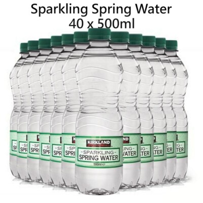 Kirkland Signature Sparkling Spring Water 40 x 500ml Screw Bottles Fast Dispatch | eBay