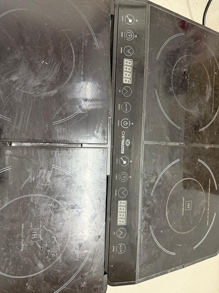 Chefmaster Double Induction Hob X2 both working in used condition ...