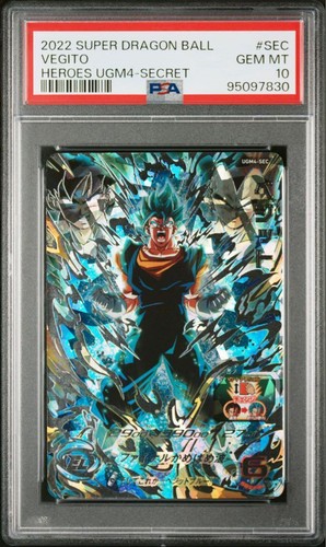 PSA 10 Bandai Super Dragon Ball Heroes Vegito Card SR UGM4-SEC 2021 Japanese | eBay