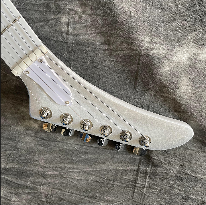 Explore Snowflake Electric Guitar White H-H Chrome Hardware Fast ...