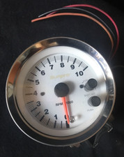 SUNPRO Vintage Digital LED Power Curve Tach C96 RPM Tachometer Gauge Cp ...
