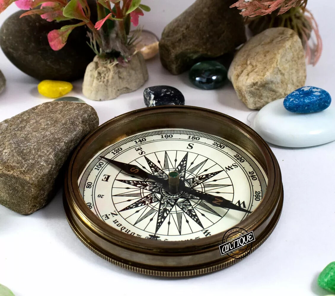 Antique London Old Army Tracking Compass Sailor Boat Instrument ...