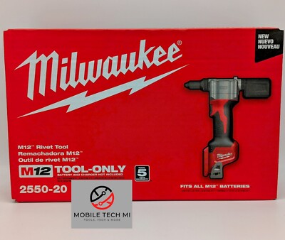 Milwaukee M12™ 2550-20 Rivet Tool Gun (Tool Only) Brand New SEALED | eBay