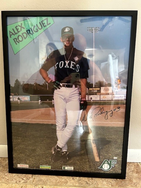 Alex Rodriguez Facsimile Autographed Poster Appleton Foxes Baseball | eBay