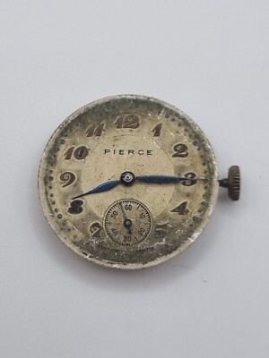 Vintage Pierce Watch Co.inc. 15 Jewels Unadjusted For Parts / Repairs ...