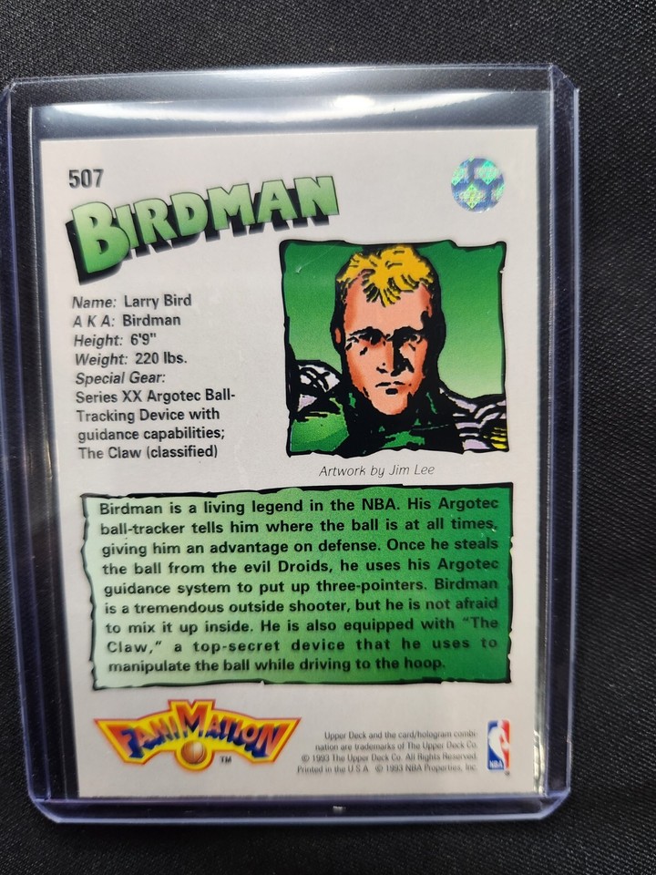 1992-93 Upper Deck Basketball Larry Bird Fanimation "Birdman" #507 | eBay