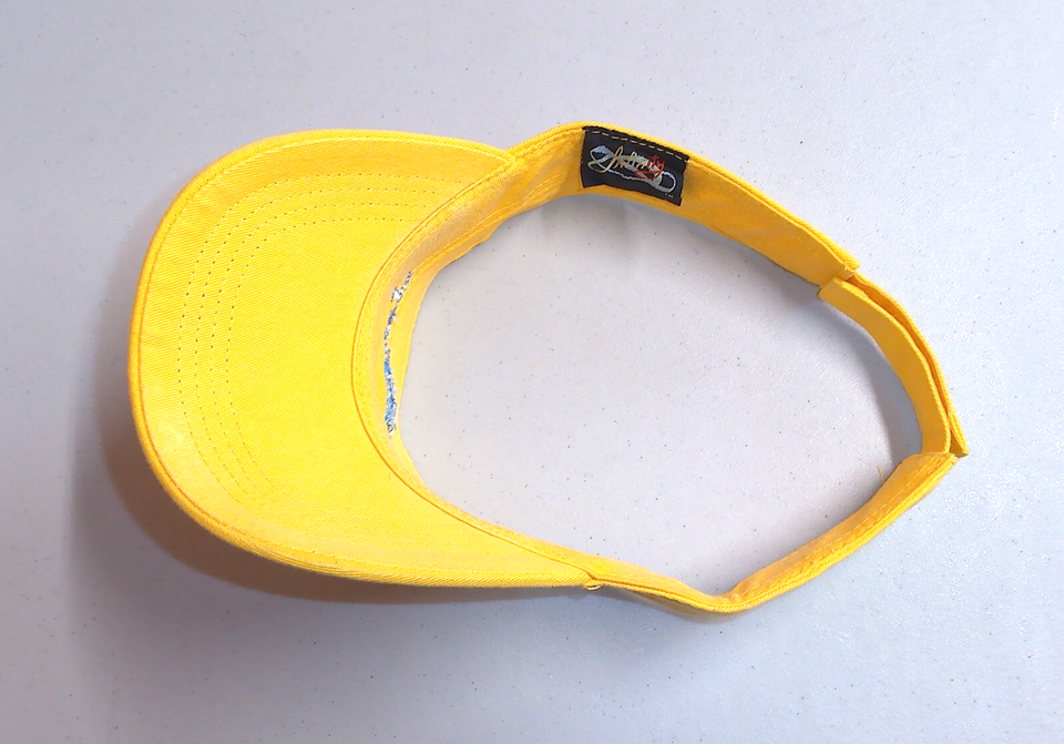 Tybee Island Georgia Dolphin Motif Banana Yellow Sun Visor Hat Cap ...