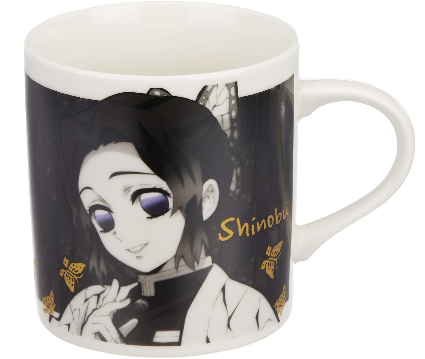 Shinobu Kocho Mug Cup Monochrome Demon Slayer Kimetsu No Yaiba Ceramic ...