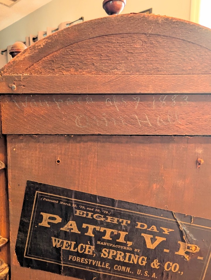 Welch, Spring & Co. Patti, V.P. Eight Day clock | eBay