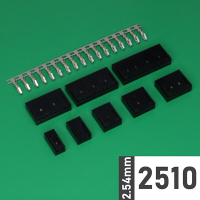 KF2510 2.54mm Plug+Crimps Black 2-13p Connector B2W (Molex KK 5051 ...