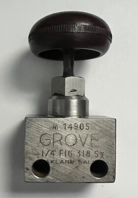 GROVE VALVE 1/4" FIG.318 S X 6000 PSI -30F TO 150F | eBay