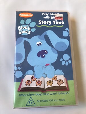Blue's Clues: Play Along With Blue - Story Time VHS Video Tape ...