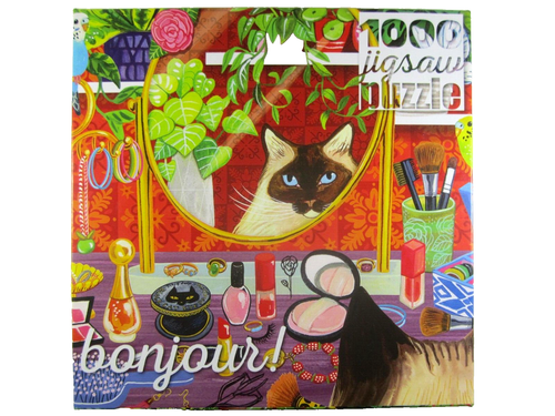 Buffalo Miriam Bos Bonjour Little Luxuries 1000 Piece Jigsaw Puzzle Cat ...