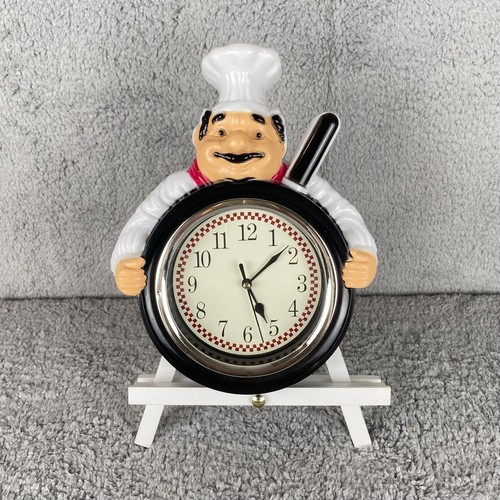 Retro Fat Italian Chef Wall Clock Quartz Fully Working and Clean Jolly ...