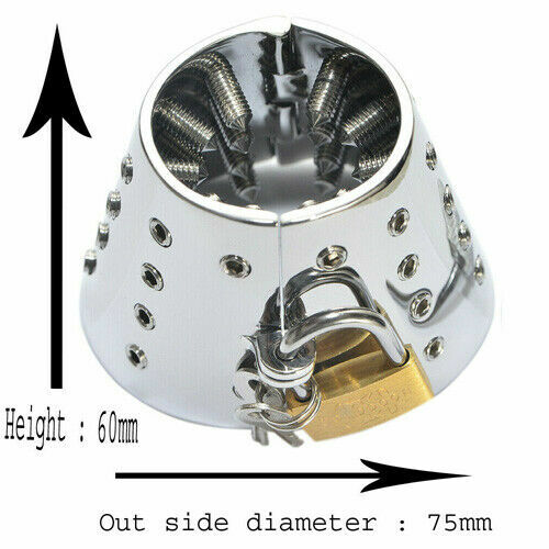 Oval Testicle Ball stretcher steel bdsm - cbt Testicle crusher | eBay