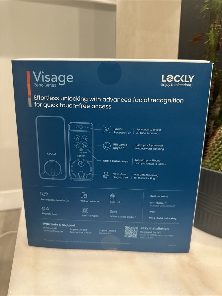 Visage Zeno Series Smart Lock, Facial Recognition & Fingerprint Keyless ...