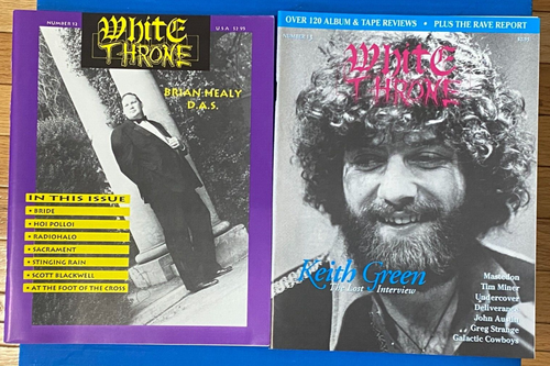 White Throne Magazine Lot # 12 & #13 Christian Rock / Metal Magazine ...