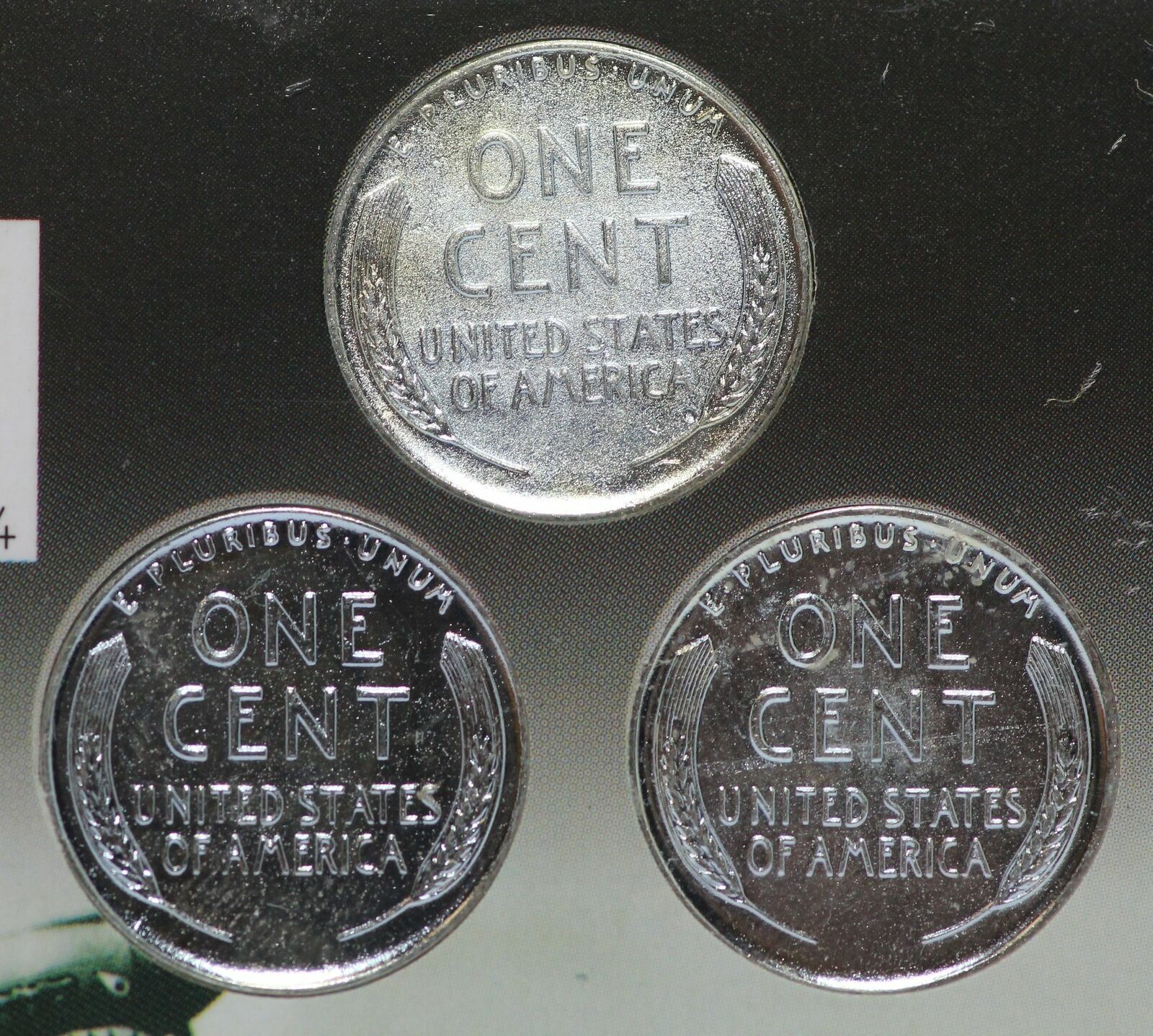 1943 Lincoln Steel Cent Penny Set PDS Mint WW2 Warhawk Fighter Plane ...
