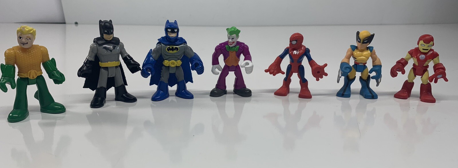 Lot of 7 DC Comics TM. Marvel Super Hero And Villans Action Figures ...