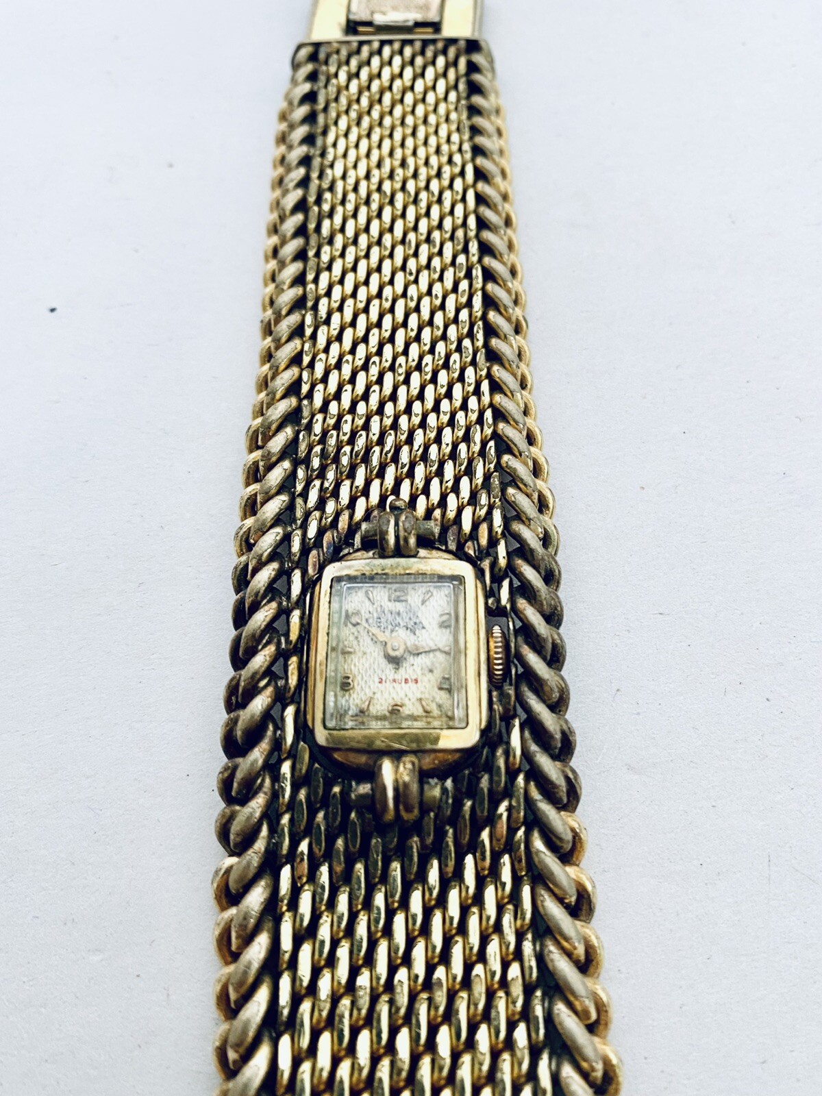 Lunette Plaque ORL 20 Microns 7" Gold Clad Panther Bracelet 21 Ruby ...