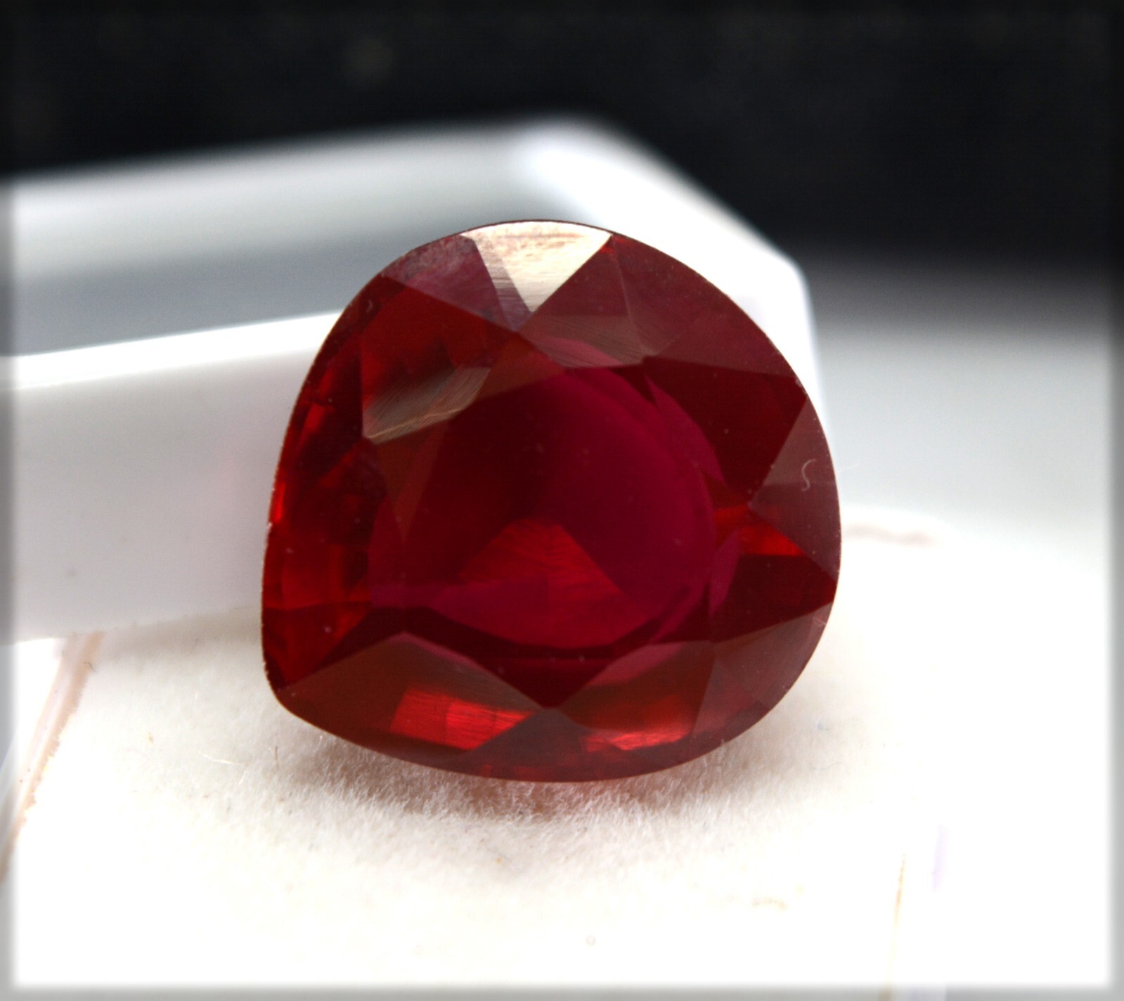27.40 CT Naturel Rare & Certifié Burma Rubis VVS Aa Coupe Libre Pierre ...