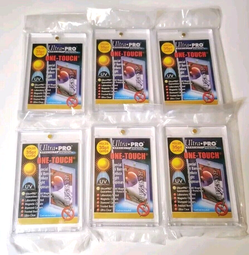 ULTRA PRO MAGNETIC ONE-TOUCH 35 pt CARD HOLDERS LOT OF (6) SEALED NEW ...