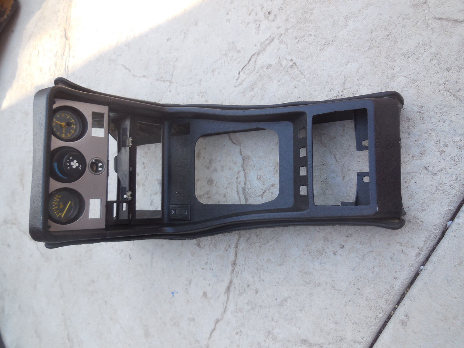Porsche 924 / 944 Center Console(black) with Gauges FL#1 | eBay