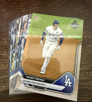 2025 Topps Now World Series Los Angeles Dodgers 15-Card Team Set Plus ...