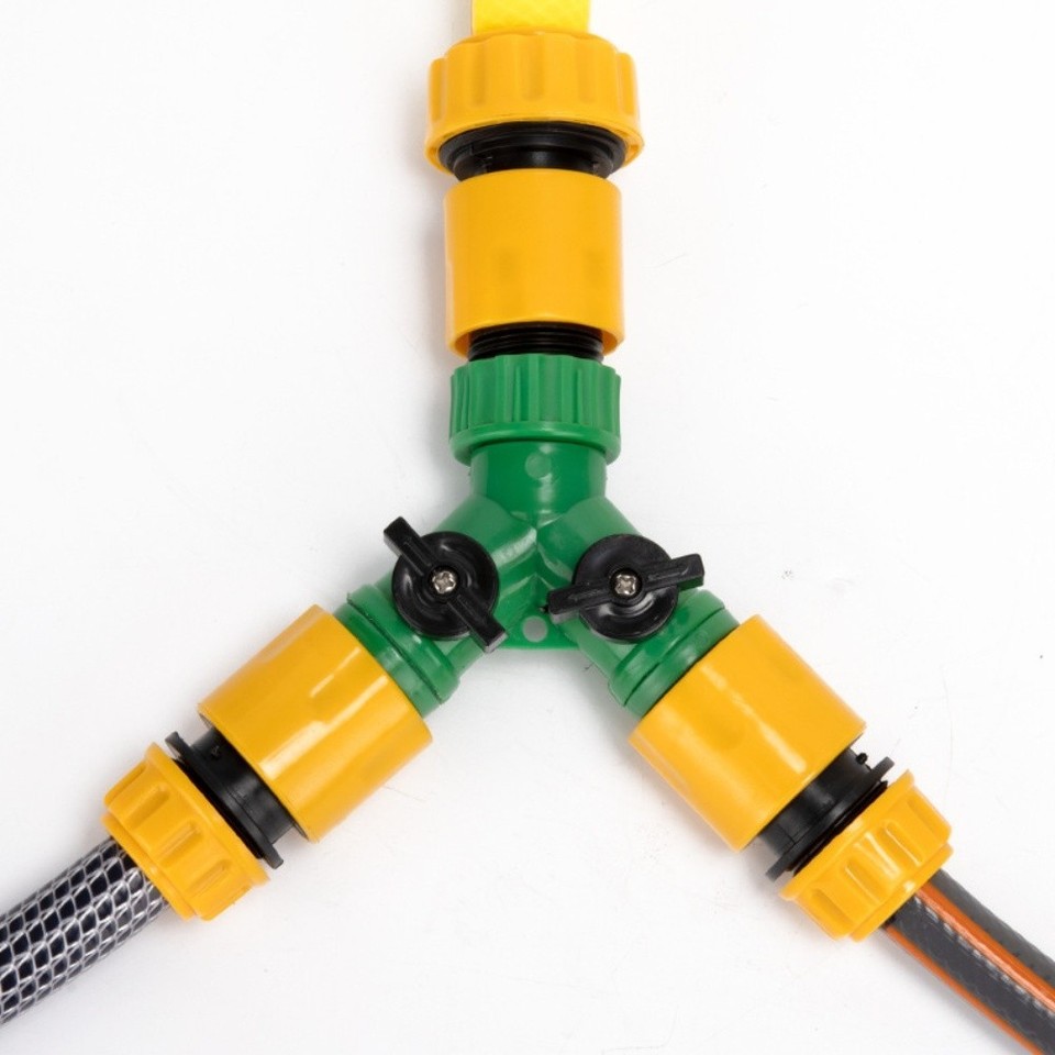 Soft Water Pipe 4 6 Three Way Y Valve Connector with Switch for ...