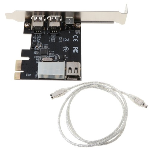PCIe IEEE 1394 PCI for Controller 4 Ports(3 x 6 Pin and 1 x 4 Pin ...