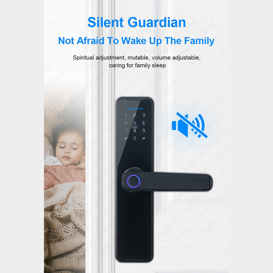 Digital Smart Door Lock Fingerprint+password+key+Card+App Home ...