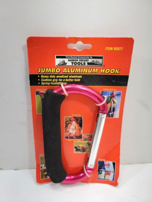 Aluminum Hook Jumbo 5 1/2 Inch With Spring Loaded Snap and Cushion Grip ...