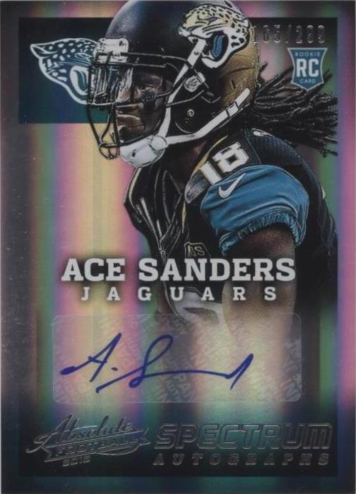 2013 Panini Absolute - Rookie Ace Sanders #103 Spectrum Silver ...
