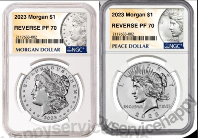 2023-S MORGAN & PEACE DOLLAR REVERSE PROOF SET NGC PF70 ( ) | eBay