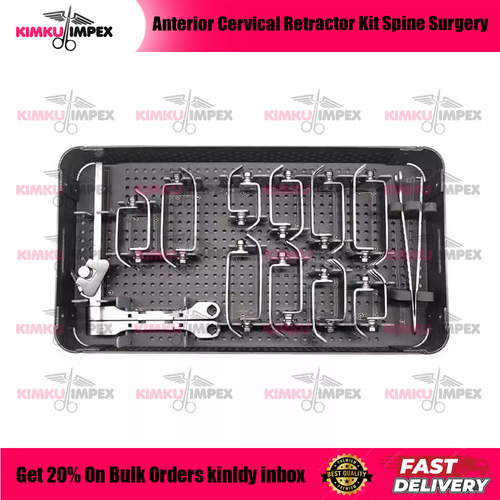 Anterior Cervical Retractor Kit Orthopedic Instrument Set For Spine ...