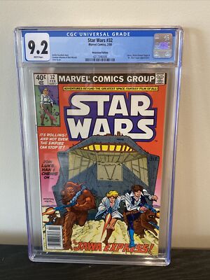 Star Wars #32 Newsstand CGC 9.2 Marvel Key 1980 - Jawas, Baron Orman ...
