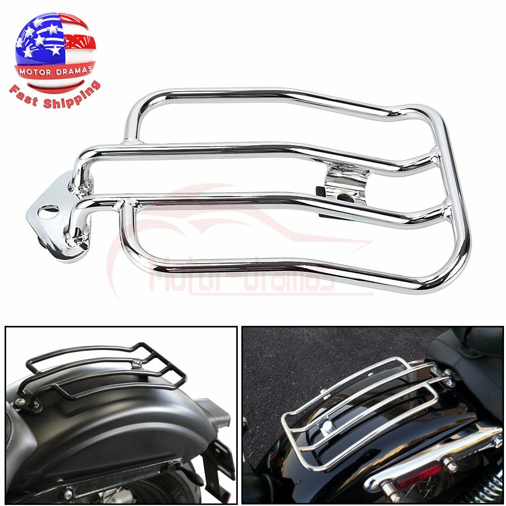 Solo Seat Rear Fender Luggage Rack For Harley Sportster XL883 XL1200 ...