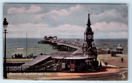 TUCK~ Brighton Aquarium & Pier UK 1907 Postcard | eBay