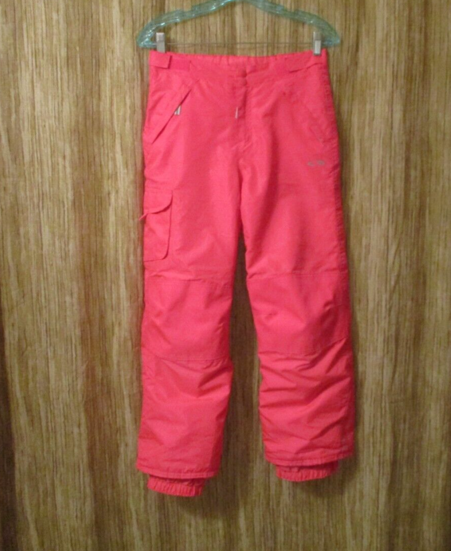 Hot Pink Snow Pants Girls sz 10/12 Champion C9 technology Winter pants ...