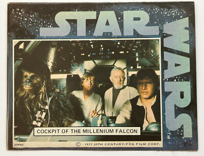 Star Wars 1977 General Mills Adpac Sticker Cockpit of the Millennium ...