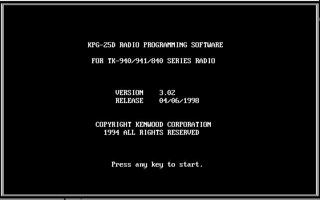Kenwood Vintage Programming Software (DOS) KPG-5D – 59D Bundle (21 ...