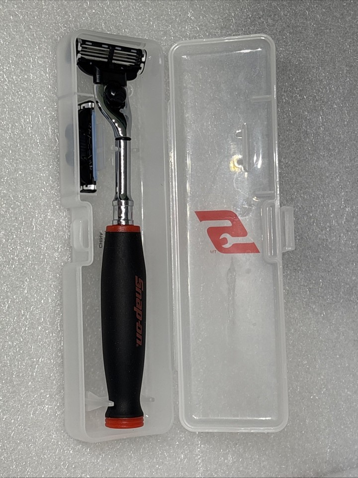 SNAP ON Tools Razor Soft Grip RED Ratchet Handle 3 Blade Shaver RATCRZ ...